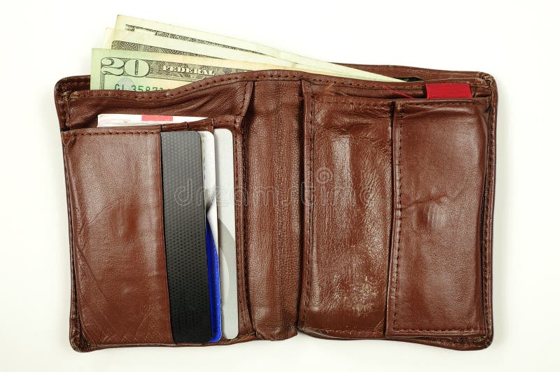 Wallet containing money stock image. Image of finance - 12949797