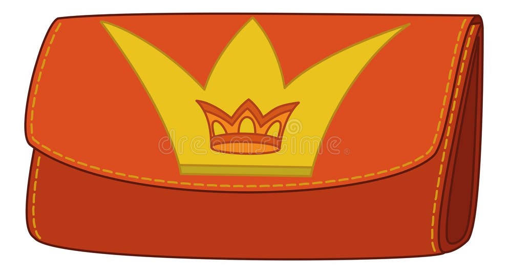 Wallet with crown emblem stock vector. Illustration of jewelry - 22726876