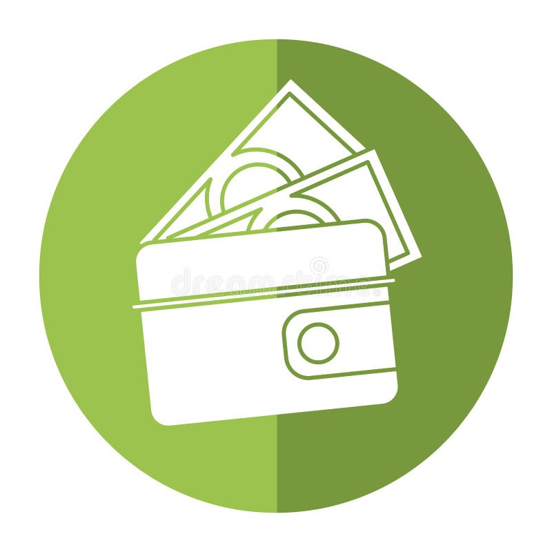 Wallet Dollar Money Cash Shadow Stock Illustration - Illustration of ...