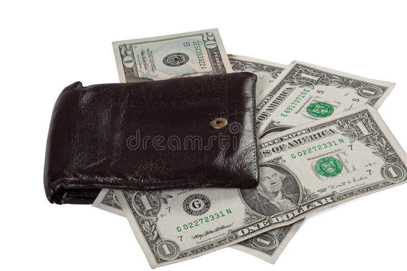 Wallet with dollars stock image. Image of paying, icon - 13258975
