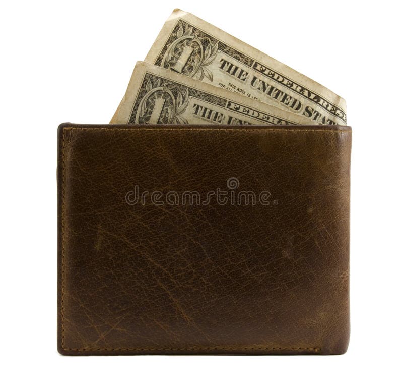 Wallet with dollars stock image. Image of clipped, rich - 14237083