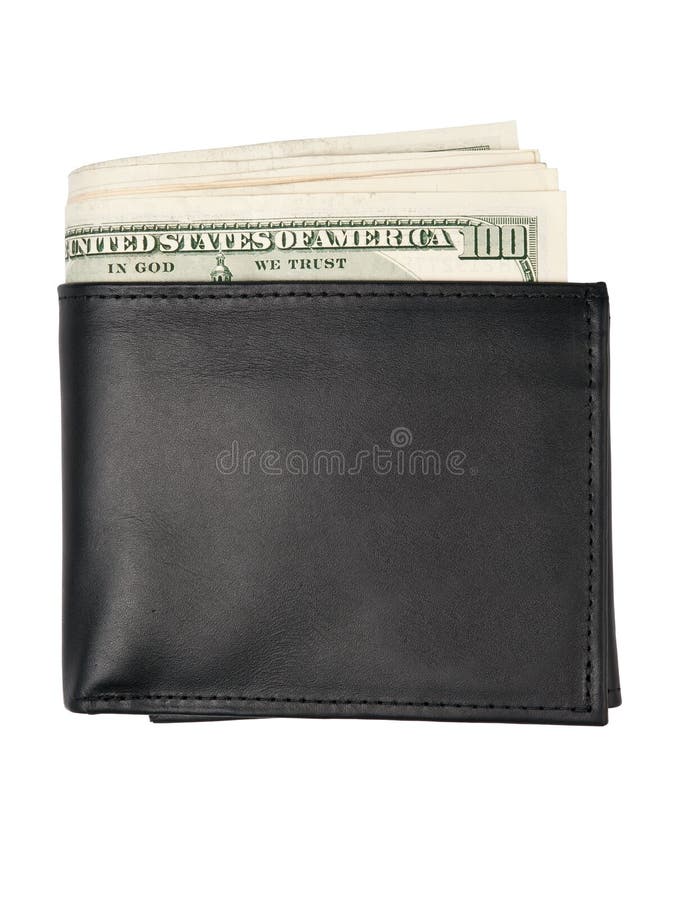 Wallet with dollars stock photo. Image of moneybag, wealth - 18029438