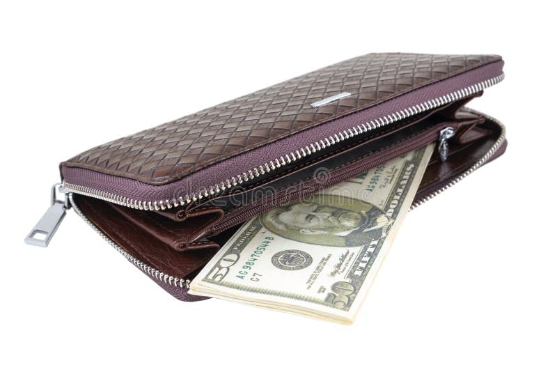 The wallet with dollars stock photo. Image of finance - 171882706