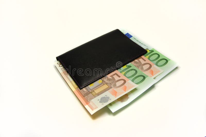 Wallet with Euro on white stock photo. Image of money - 30572052