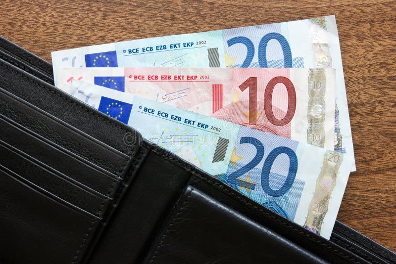 Wallet with Euros on the Table Stock Image - Image of euro, european ...