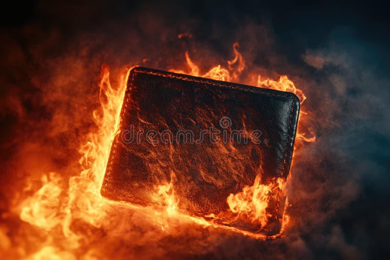 Burning Wallet Black Background Stock Photos - Free & Royalty-Free ...