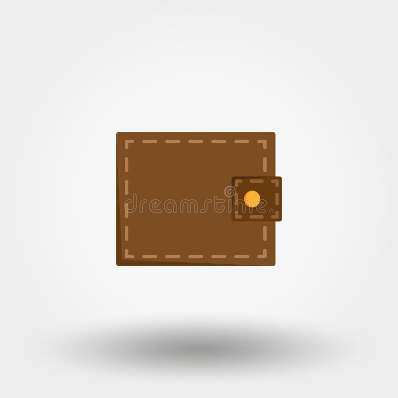 Wallet. Flat Design. Vector Illustration. Stock Illustration ...