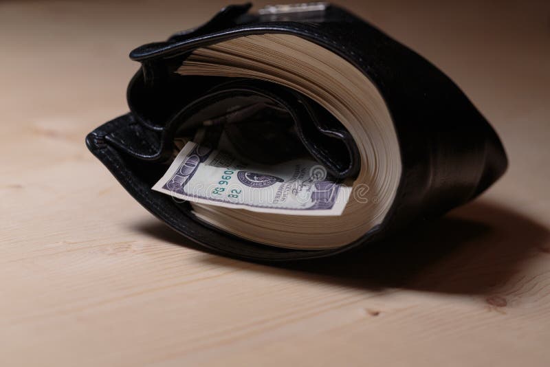 Wallet full of cash. stock image. Image of bucks, exchange - 79818837