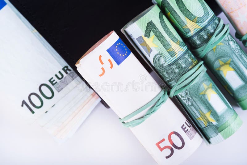Wallet full of euro stock image. Image of savings, union - 67755861