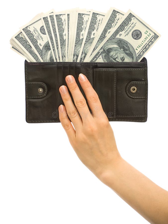 Wallet full of money stock photo. Image of purse, finance - 13441878