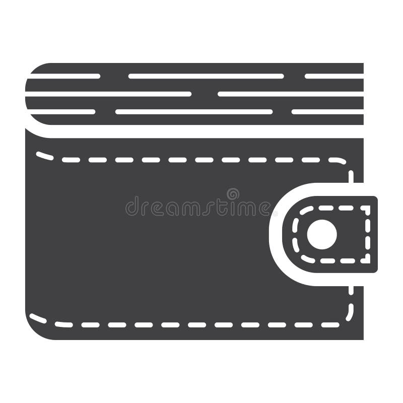 Wallet Glyph Icon, Business and Finance, Purse Stock Vector ...