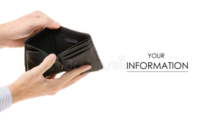 Wallet in hand pattern stock photo. Image of holding - 112520726