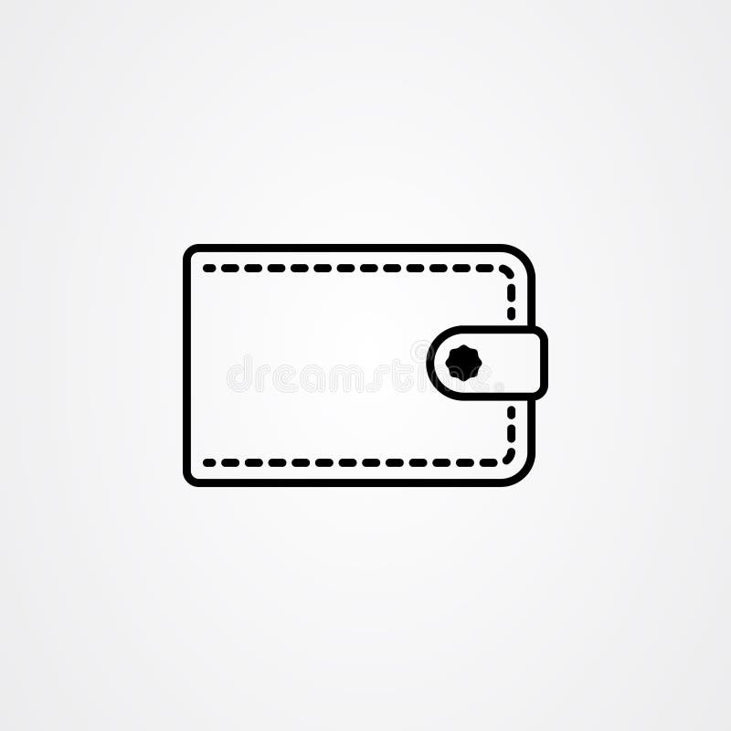 Wallet Icon Logo Design. Simple Flat Vector Illustration Stock Vector ...