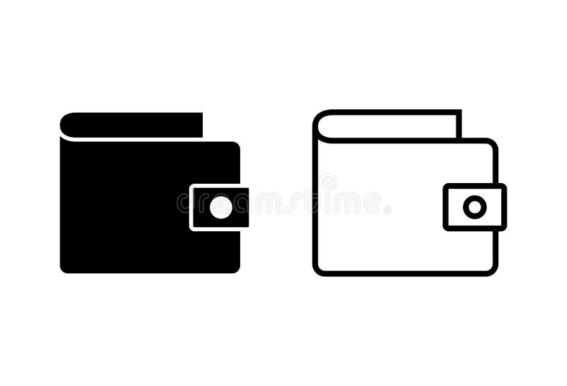 Wallet Icon . Wallet Vector Icon Stock Vector - Illustration of purse ...
