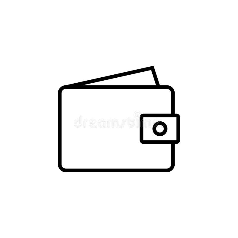 Wallet Icon . Wallet Vector Icon Stock Vector - Illustration of icon ...