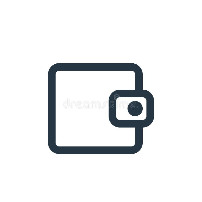Wallet Icon Vector from Ecommerce Ui Concept. Thin Line Illustration of ...