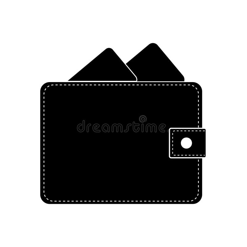 Leather Wallet Icon, Simple Style Stock Vector - Illustration of dollar ...