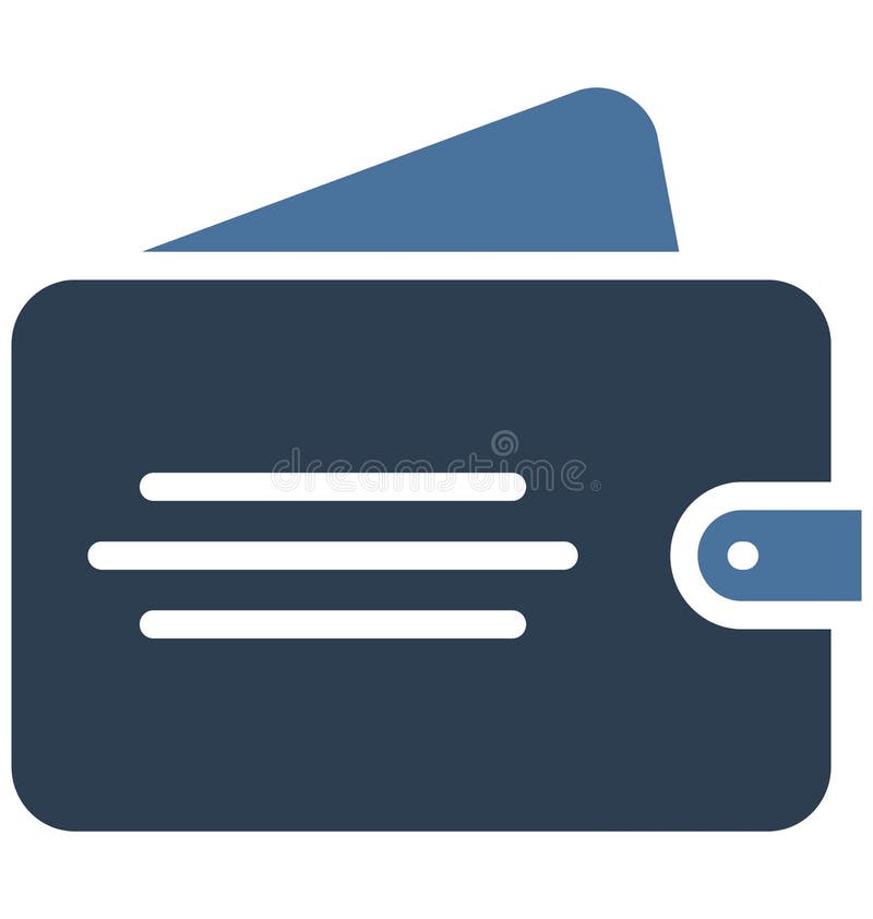 Wallet Isolated Vector Icon that Can Be Easily Edit or Modified. Stock ...