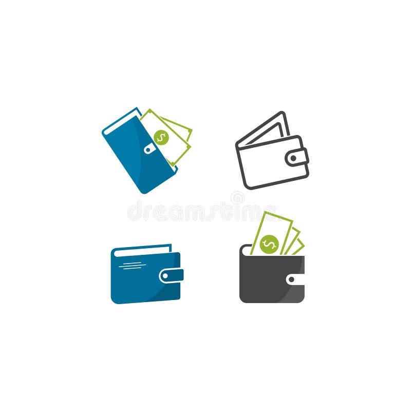 Wallet Logo Vector Icon Simple Icon Illustration Stock Vector ...