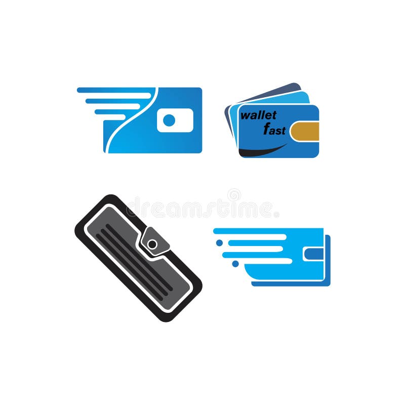 Wallet logo vector editorial stock image. Illustration of business ...