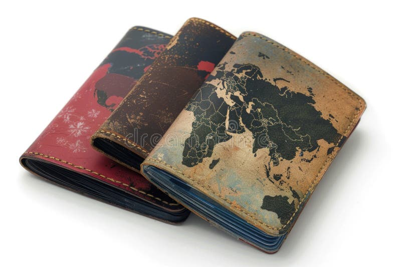 A Wallet with a Map of the World, Perfect for Travel Planning or ...