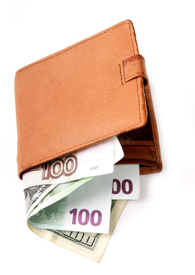 Wallet with money stock photo. Image of banknote, cash - 6408620