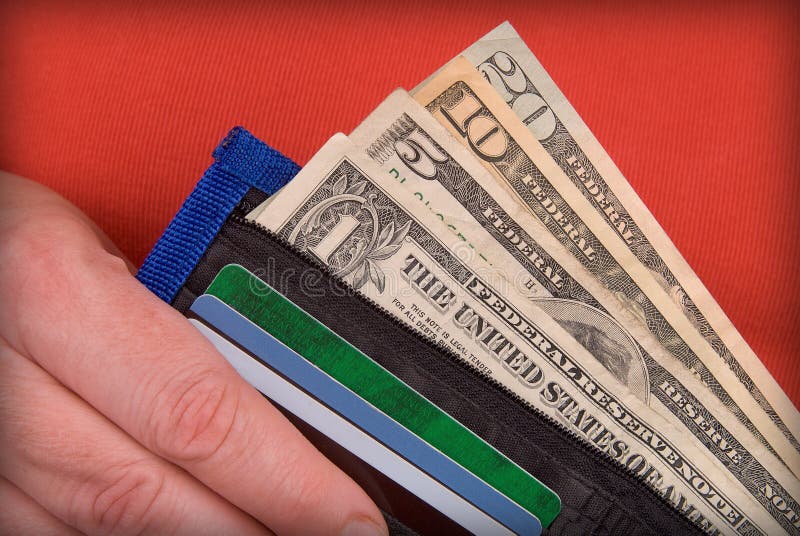 Wallet with Money stock photo. Image of bunch, close, payment - 7876958