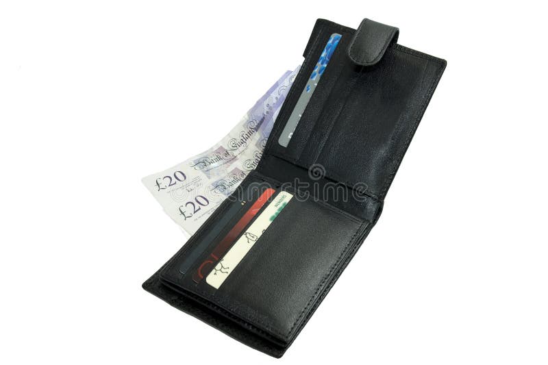 Wallet with Money and Cards Stock Image - Image of banking, equipment ...