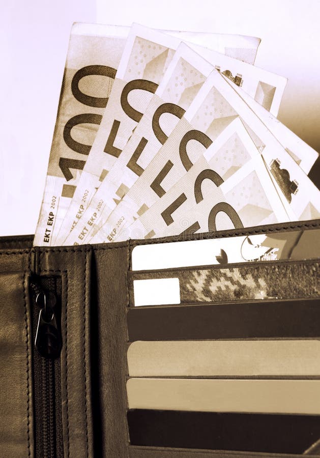 Wallet and Money stock photo. Image of budget, closeup - 41294526