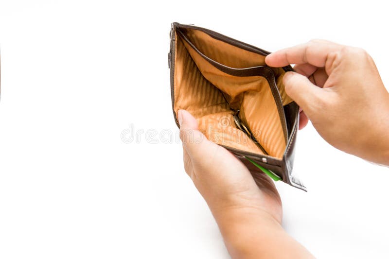 Wallet stock image. Image of closeup, isolated, brown - 95361869