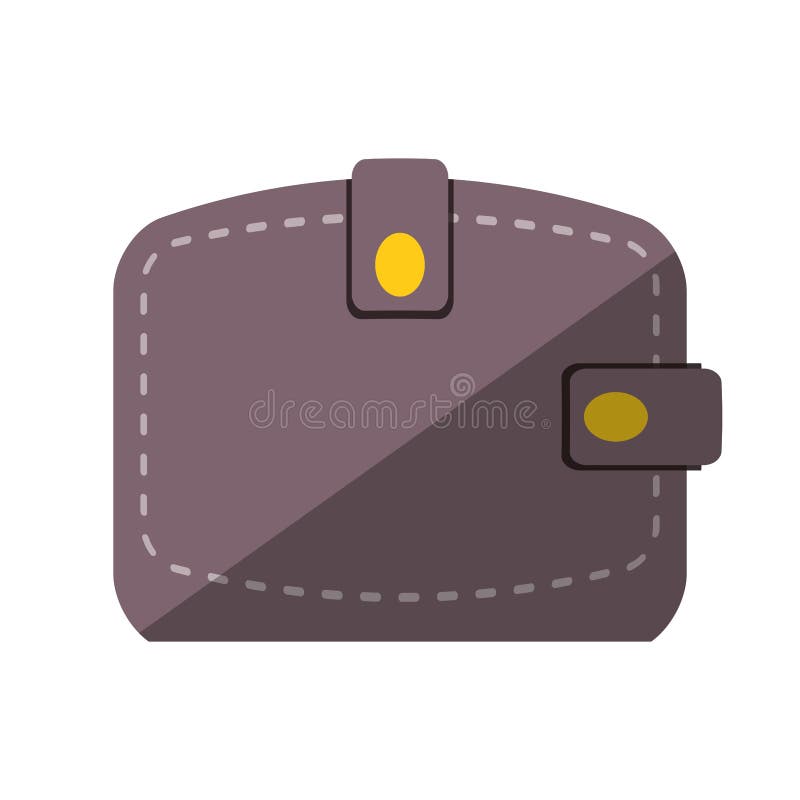 Wallet Save Money Flat Icon Stock Illustration - Illustration of wealth ...