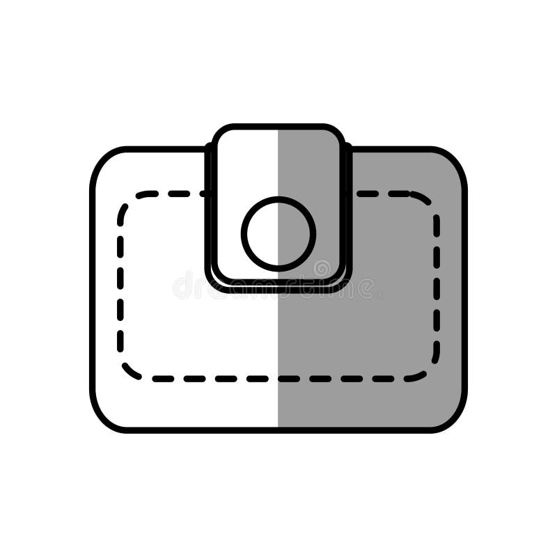 Wallet Save Money Icon Shadow Stock Illustration - Illustration of ...
