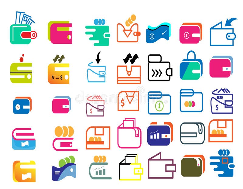 Wallet Sign Icon for Ui Ux Design Stock Vector - Illustration of market ...