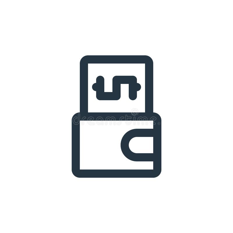 Wallet Vector Icon. Wallet Editable Stroke. Wallet Linear Symbol for ...