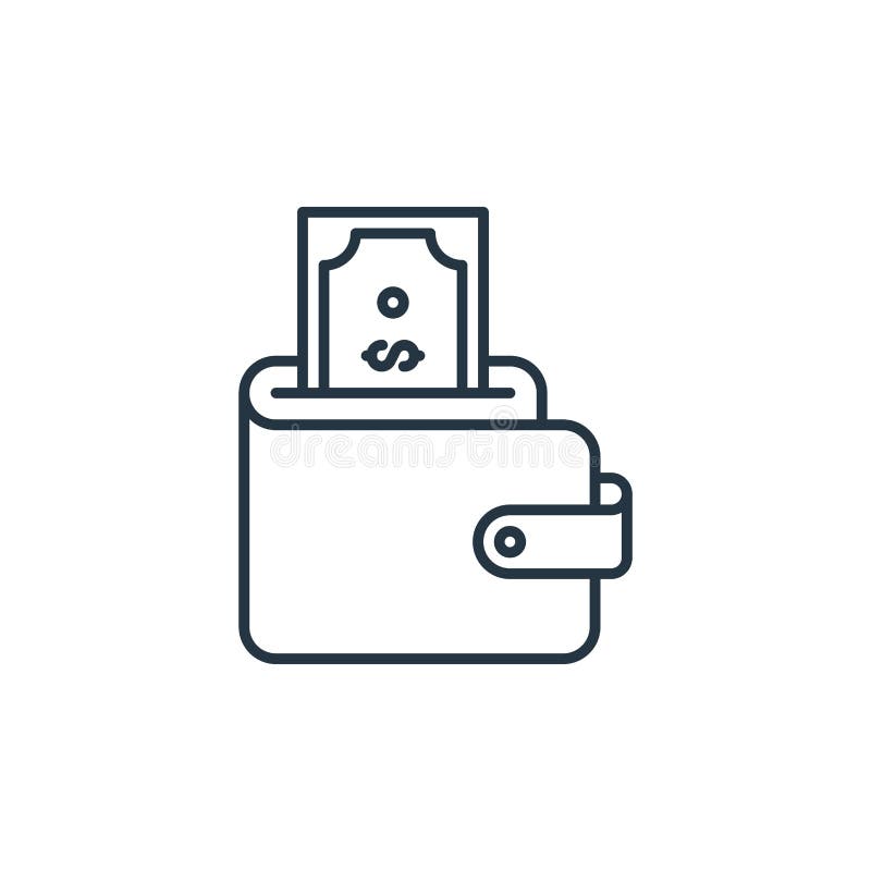 Wallet Vector Icon. Wallet Editable Stroke. Wallet Linear Symbol for ...