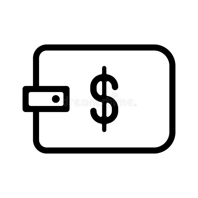 Wallet Vector. Saving Money Concept Icon. Dollar Icon in Wallet Vector ...
