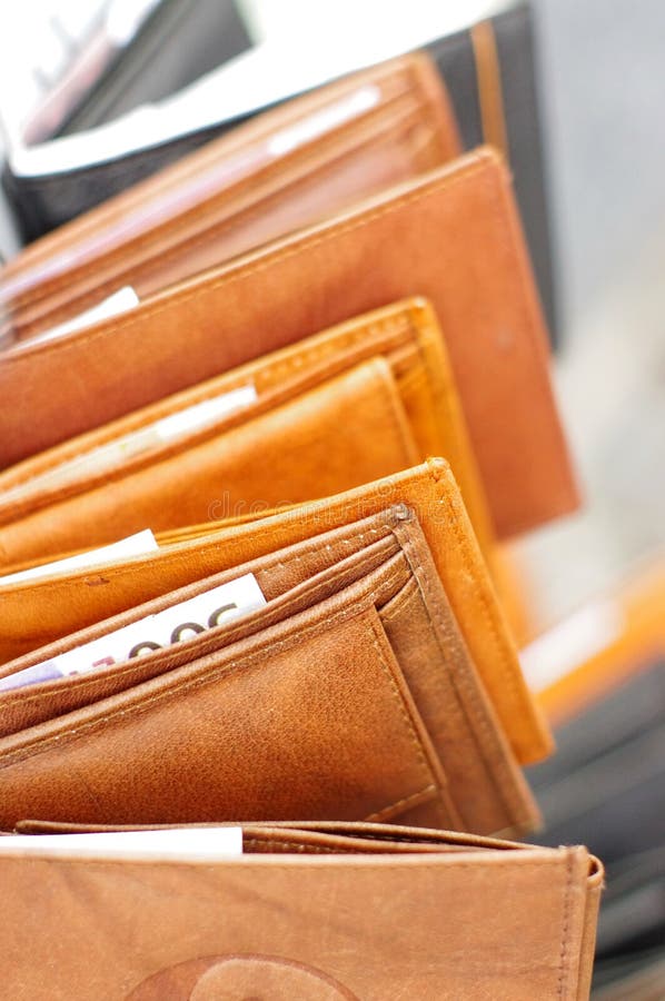 Wallets display stock photo. Image of bank, banknote - 28155312