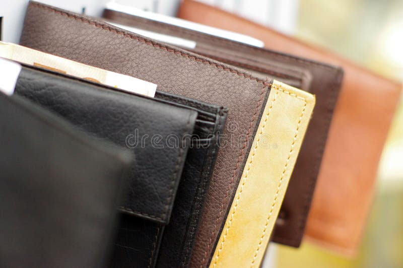 Wallets display stock photo. Image of bank, banknote - 28155312