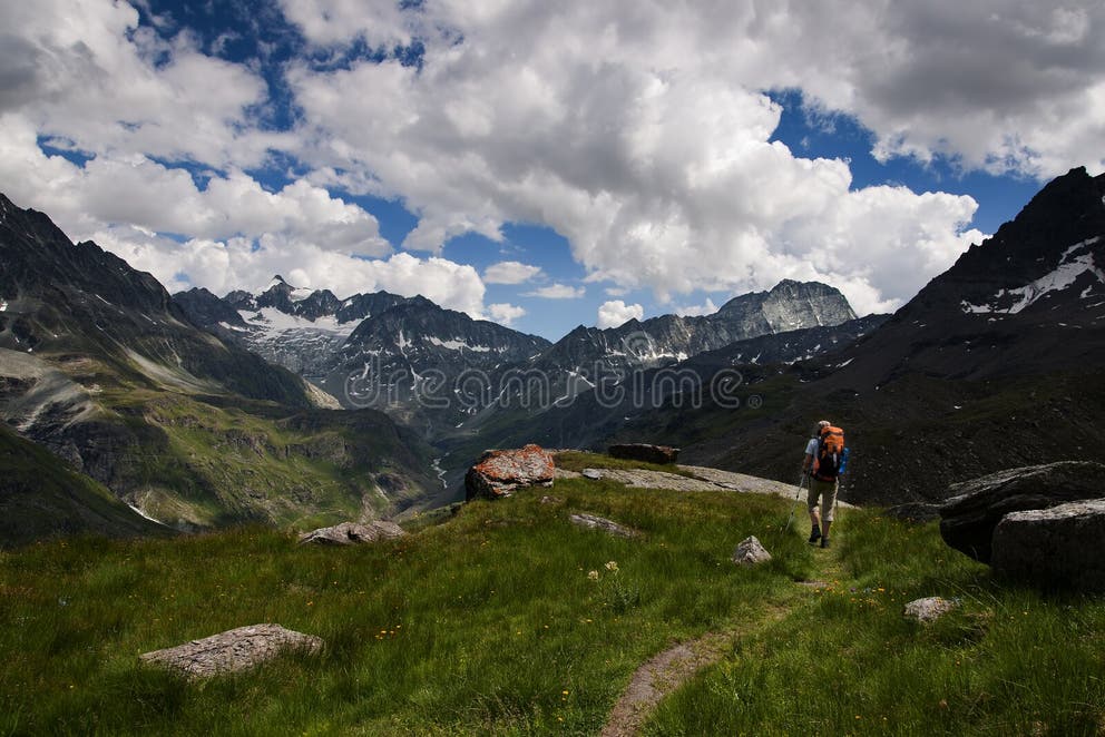 Wallis Alps stock image. Image of alpine, outdoor, landscape - 16356983