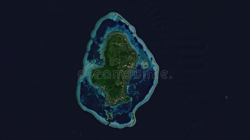 Wallis Island Highlighted. High-res Satellite Stock Illustration ...
