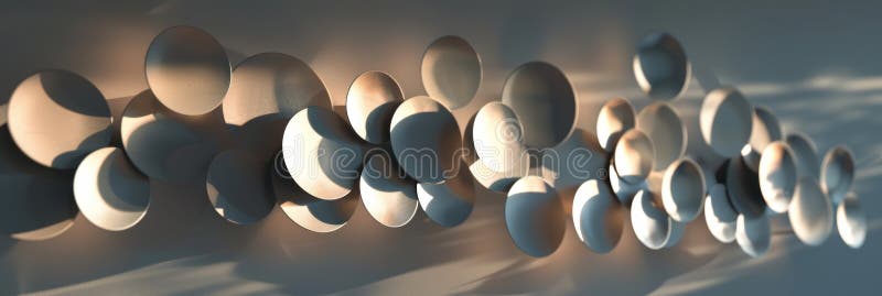 A Wallmounted Light with Multiple Circular Discs Creating a Playful ...