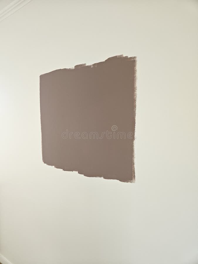 Wallpaint Sample Brown Red Colour Stock Photo - Image of colour ...