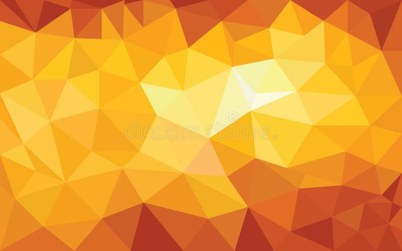 Abstract Dark Orange Polygonal Illustration. Stock Illustration ...