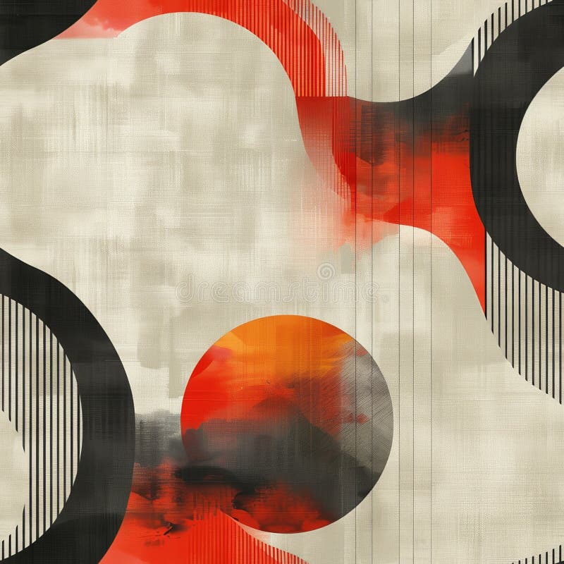 Wallpaper with Abstract Background Muted Tones of Gray and Red ...