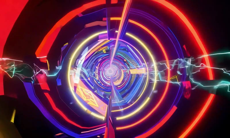 Wallpaper Abstract Neon Effect Animated Background Stock Video - Video ...