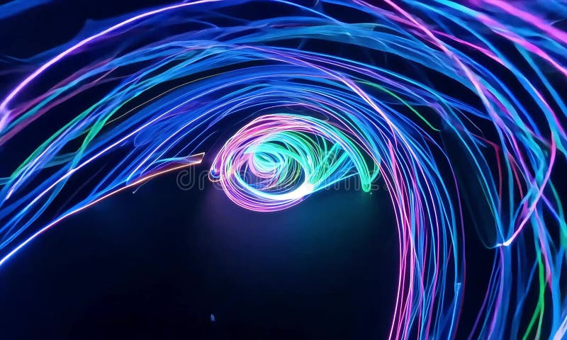 Wallpaper Abstract Neon Effect Animated Background Stock Footage ...