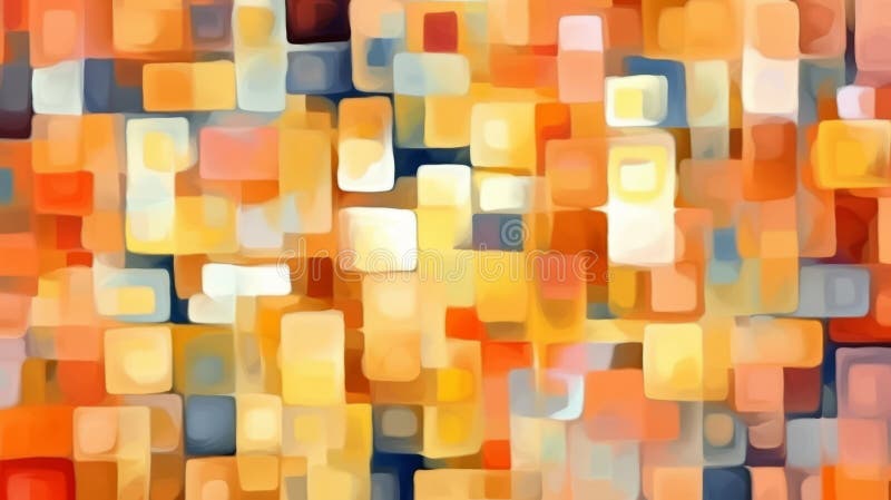 Wallpaper of Abstract Painting of Random Square. Generative AI Stock ...