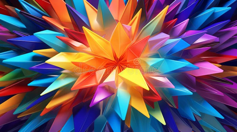 Wallpaper Background, Patterns are Made of Multicolored Guides Coming ...