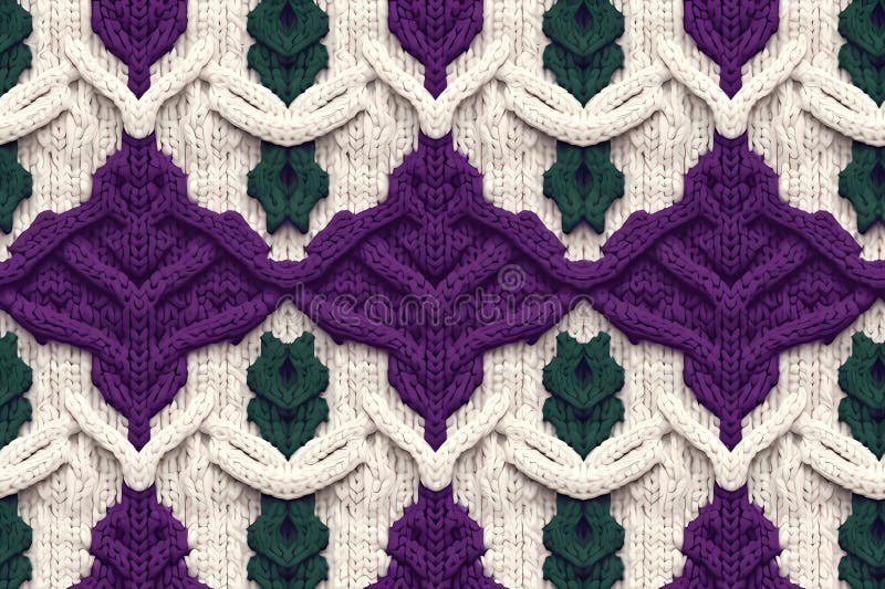 Yarn Weaving Pattern. Knitwear Warm Colors Vector. Stock Vector ...