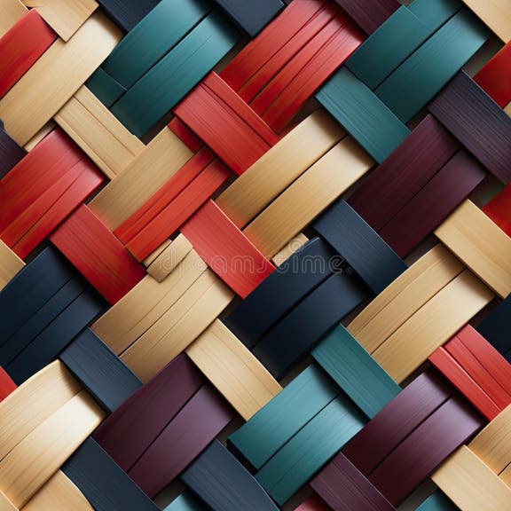 Wallpaper with Beautifully Woven Patterns in Multiple Colors (tiled ...